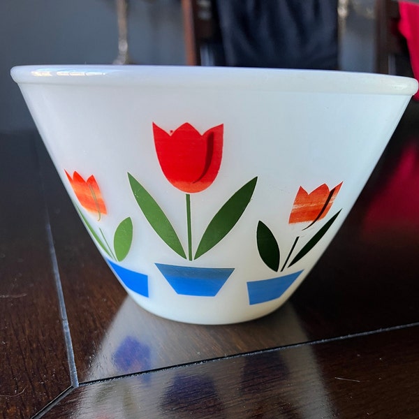 Fire King Tulip - Etsy
