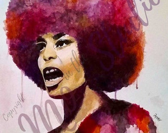 Angela davis art | Etsy