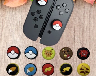 Pokemon Pikachu Joycon Grippers,Pokemon Eevee Switch Oled Joycon Caps ...