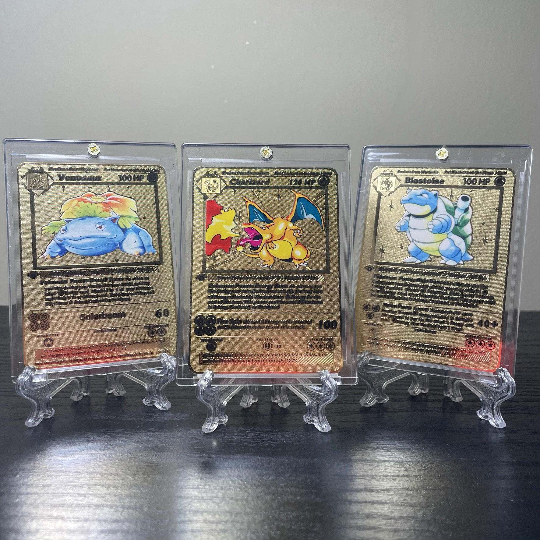 Blastoise Charizard Venusaur Cards
