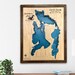Washburn Lake Custom Wood Map, Lake House Decor, Lake Map, Wood Lake ...