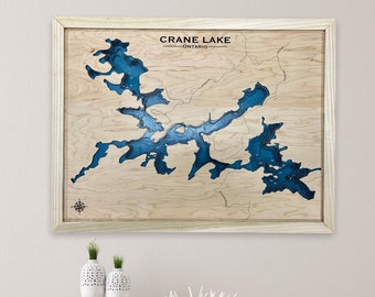 Crane Lake Map Svg - Etsy