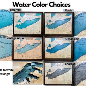 Lake House Decor, Custom Lake Map, Custom River Map, Nautical Decor ...