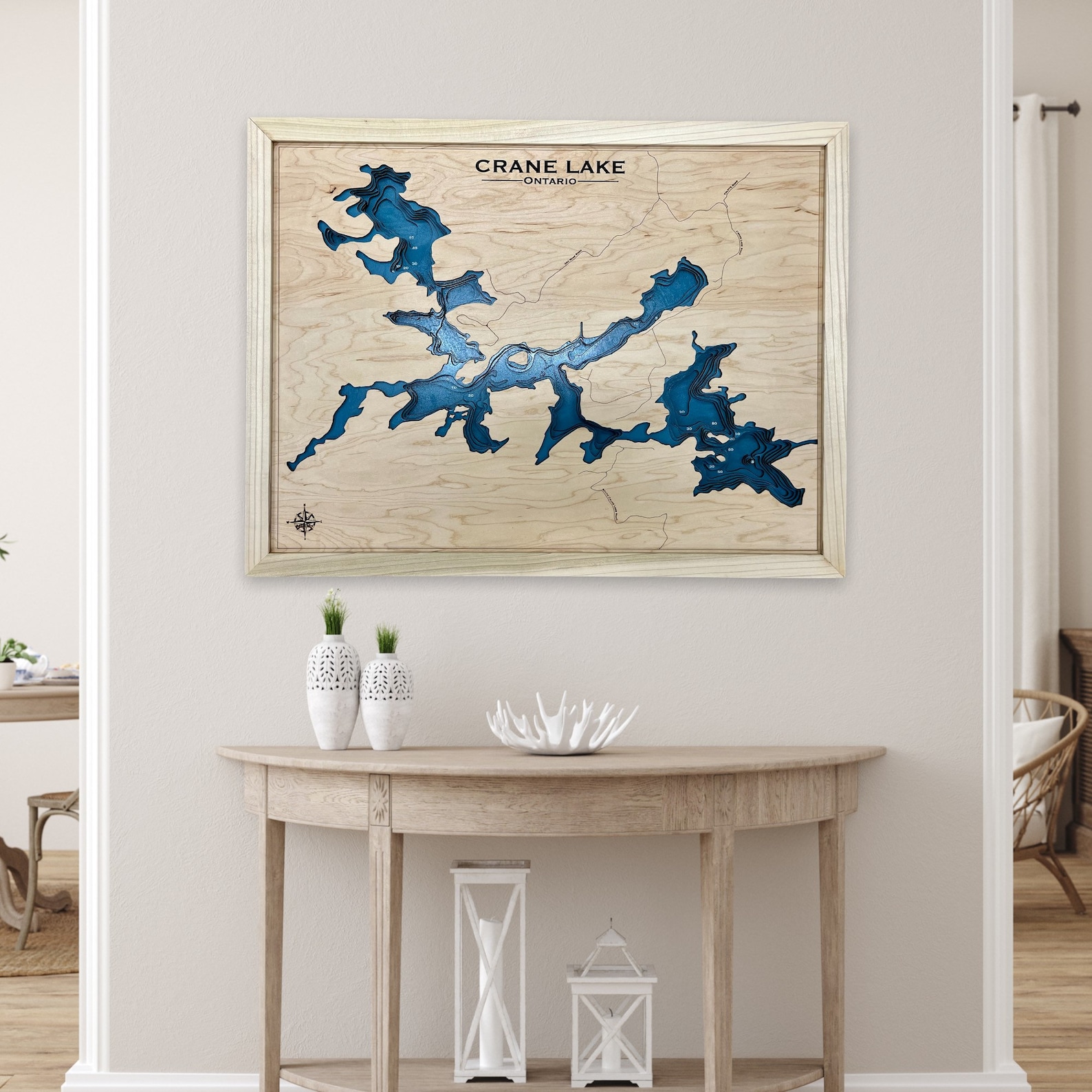 Crane Lake Ontario Custom Lake Map Custom Map Choose | Etsy