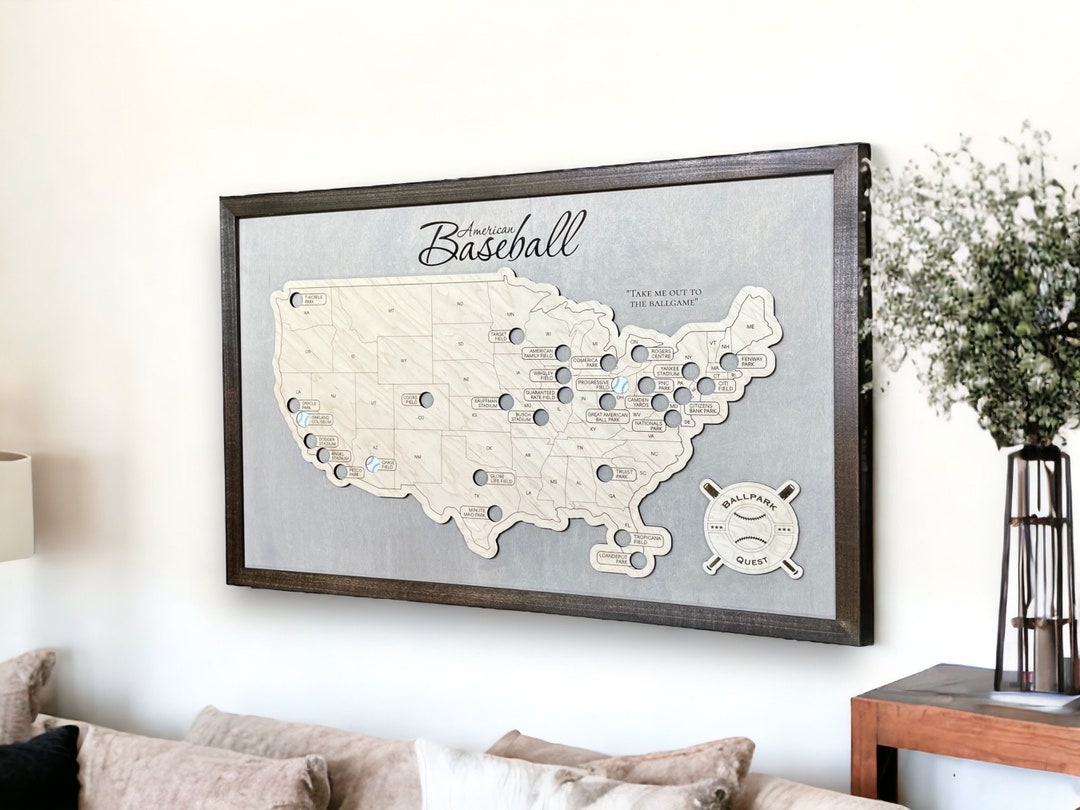 Baseball Stadium Map, Baseball Map, Pro Baseball Stadium Tracker ...