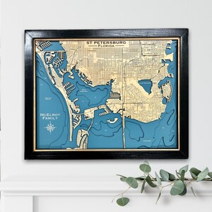 Custom Coastal 3D Wood Map Custom Beach House Map Choose - Etsy