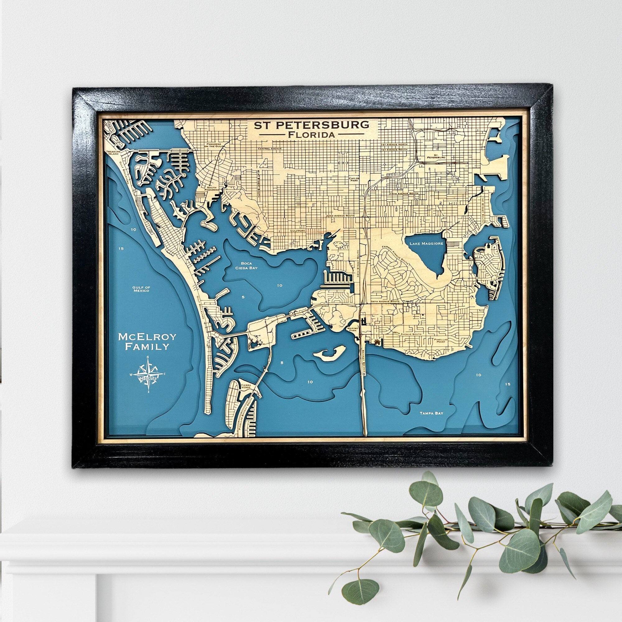 Custom Coastal 3D Wood Map Custom Beach House Map Choose - Etsy Canada