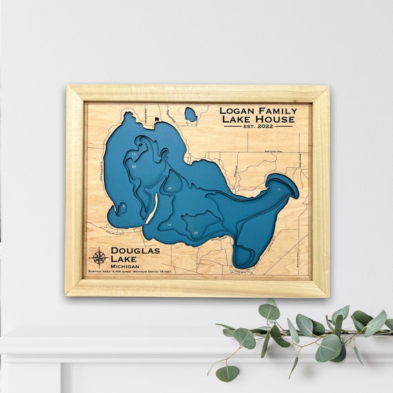 Douglas Lake Fishing Map