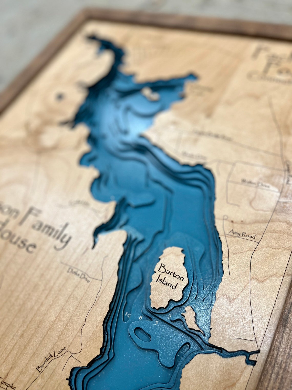 Pachaug Pond Custom Lake Map Custom Map Choose Your - Etsy