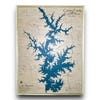 Lake Nehai Tonkayea, MO 3D Wood Map | Custom Nautical Map, Cabin Decor ...