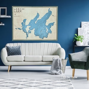 LARGE Any Lake Customized Wood Art, LARGE Map, 3D Custom Lake Map, Lake ...