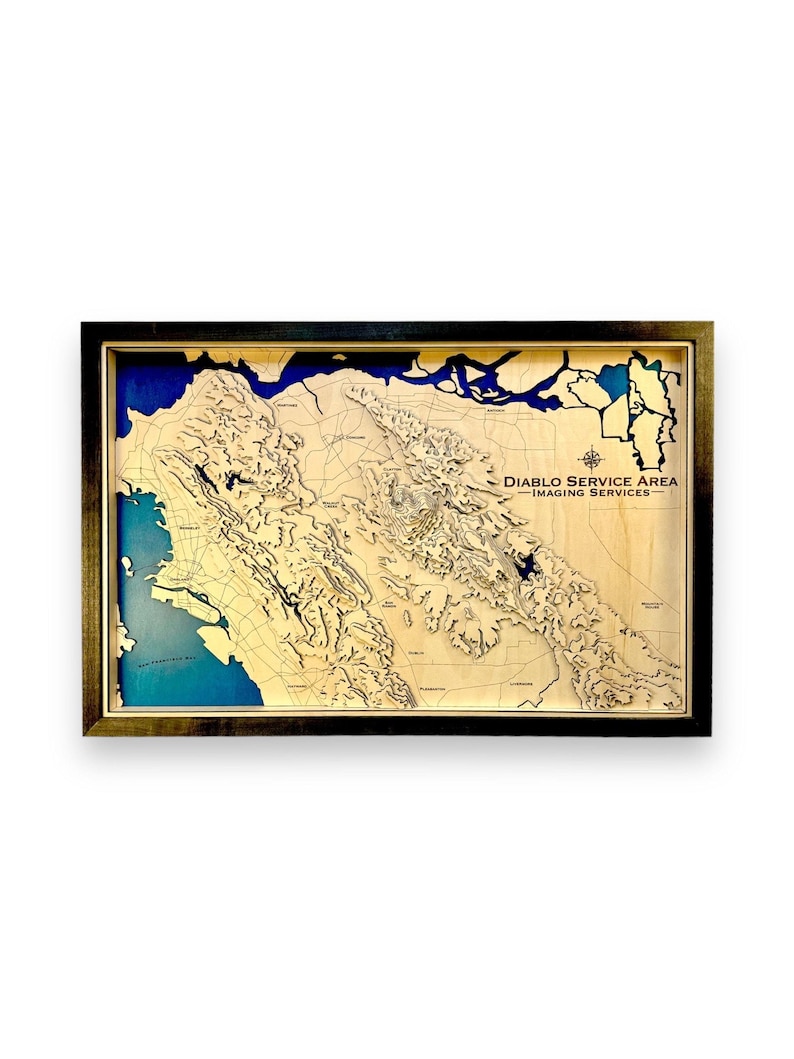 Custom 3D Topographic Map: Personalized Mountain Art, Map Gift - Etsy