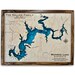 Monroe Lake, Custom Wood Map, Depth Map, Wood Map, Gift, Art, Lake ...