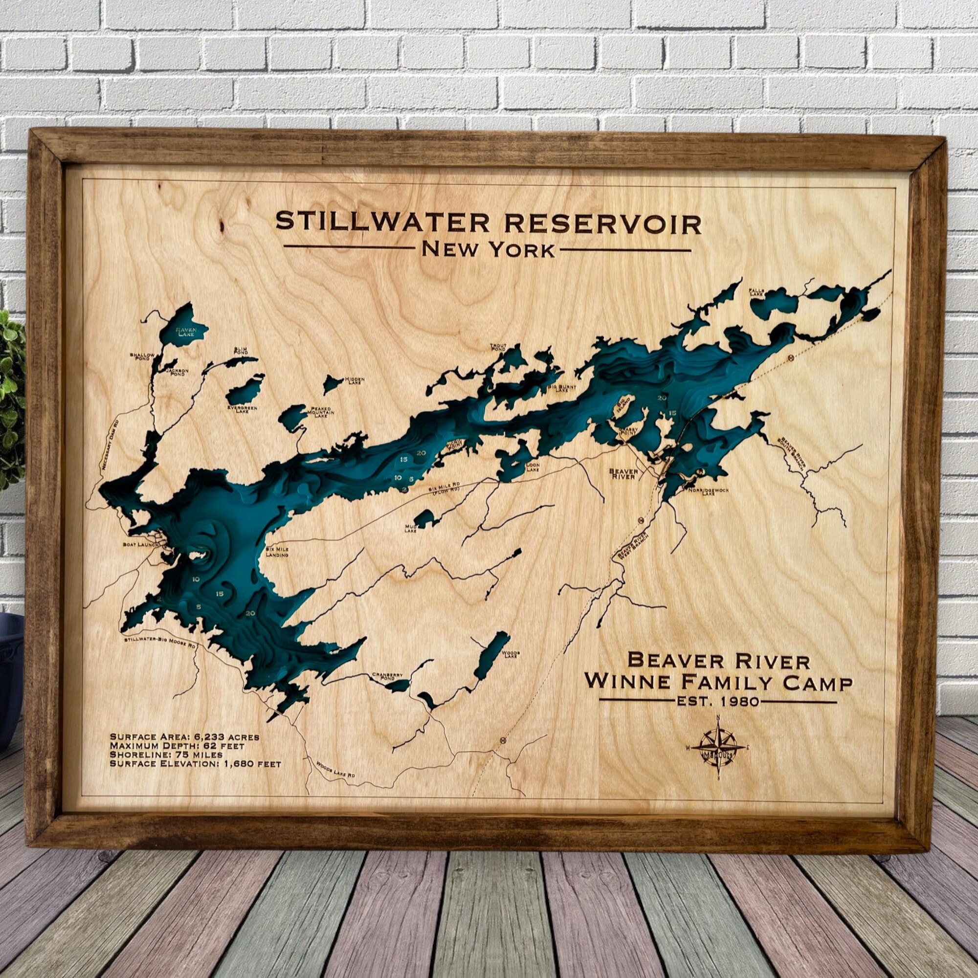 Stillwater Reservoir Choose Your Custom Design Custom Wood - Etsy