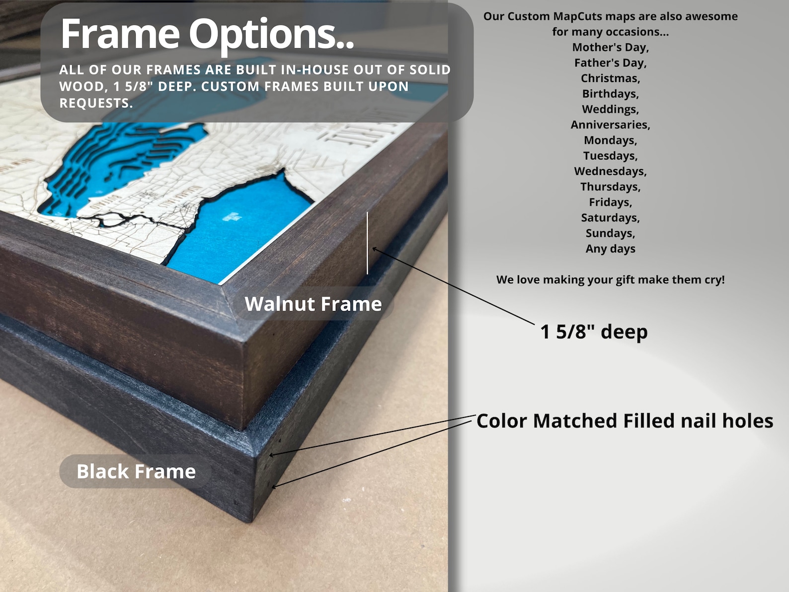 Webster Lake, Choose Your Custom Design, Custom Wood Map, Lake House ...