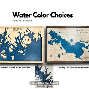 Kerr Lake Custom Wood Map Lake House Decor Sign Custom - Etsy