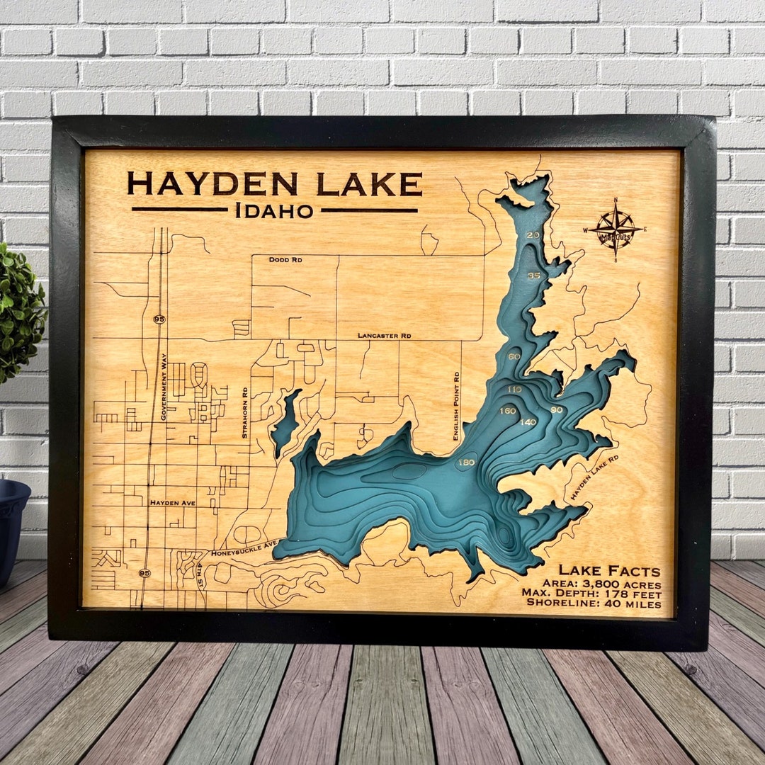 Hayden Lake, Lake Peno Oreille, Lake Coeur D’alene, Idaho Custom Wood ...
