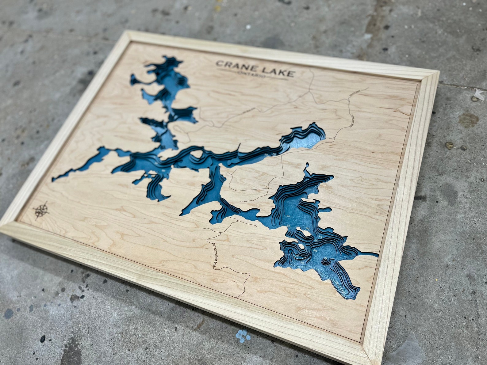 Crane Lake Ontario Custom Lake Map Custom Map Choose | Etsy