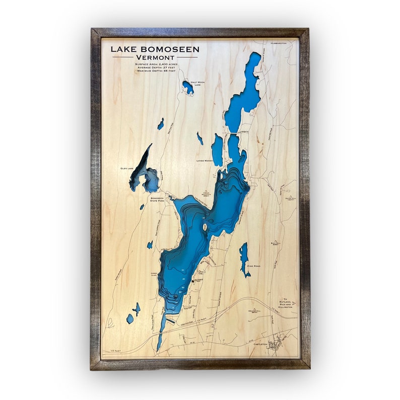 Oneida Lake Custom Lake Map Nautical Decor Lake House - Etsy