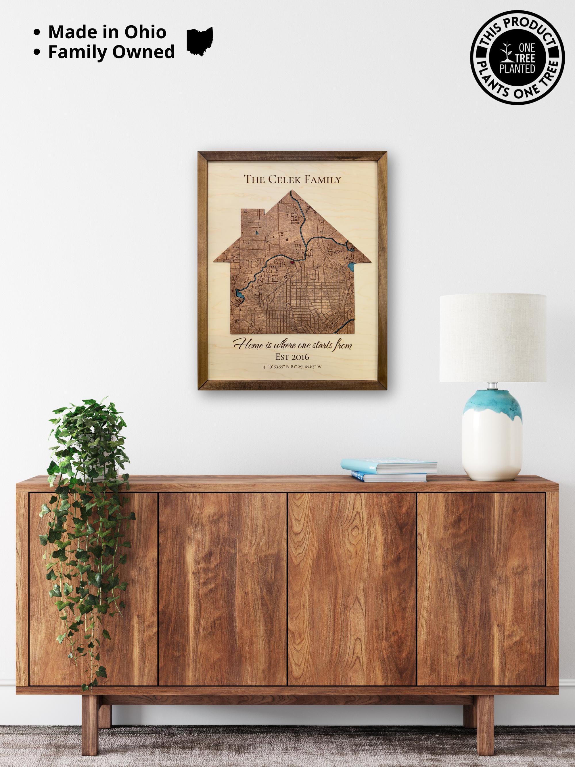 Housewarming Gift, Our First Home, House Map, First Home Gift for ...
