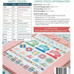 Sew by Row Cross Stitch Pattern - Etsy