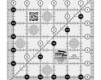 Creative Grids Quilt Ruler 6-1/2in X 12-1/2in Cgr612from - Etsy