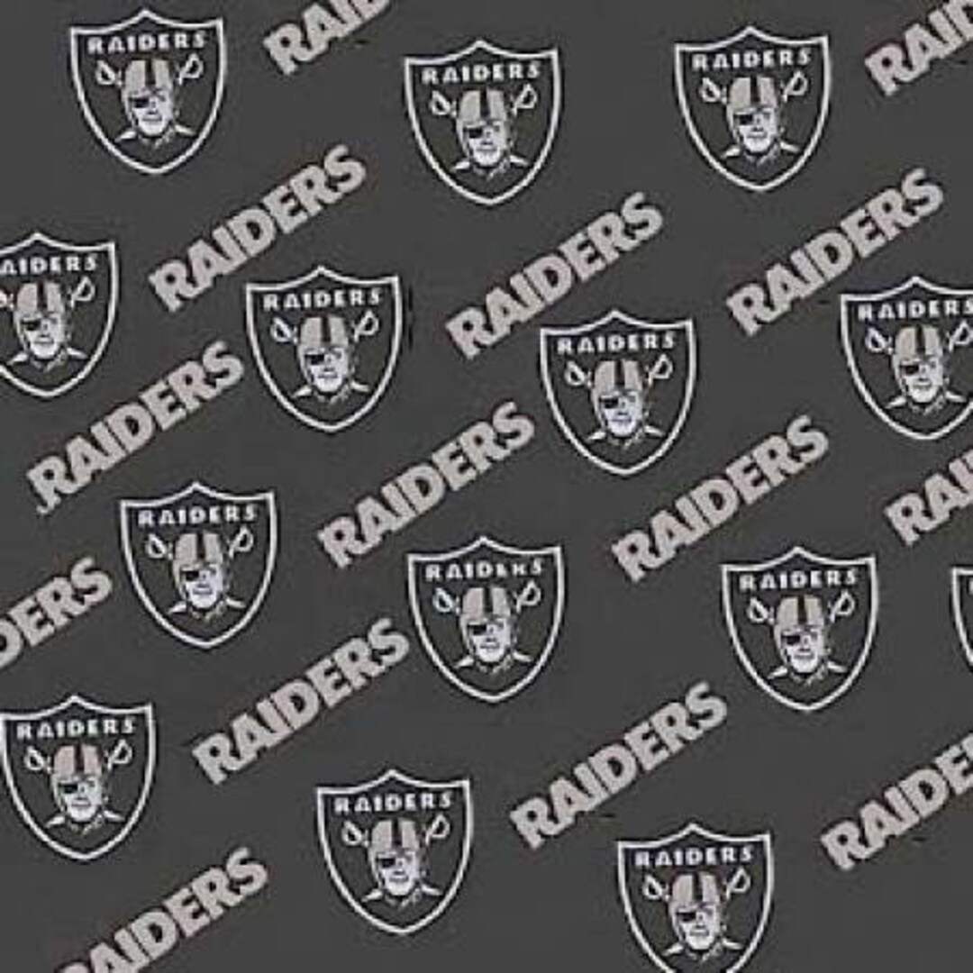 Las Vegas RAIDERS Fabric - Etsy