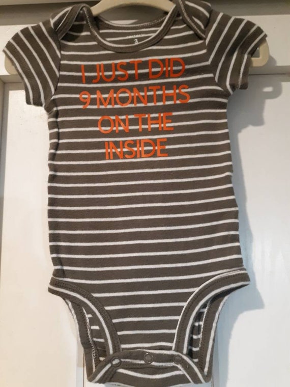 9 Months on the Inside Onesie - Etsy