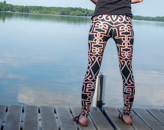 Geometric Leggings - Etsy