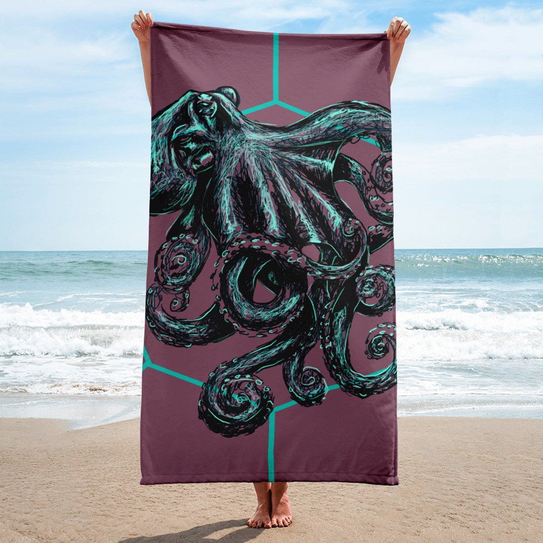 Sketchtopus / Octopus Towel - Etsy