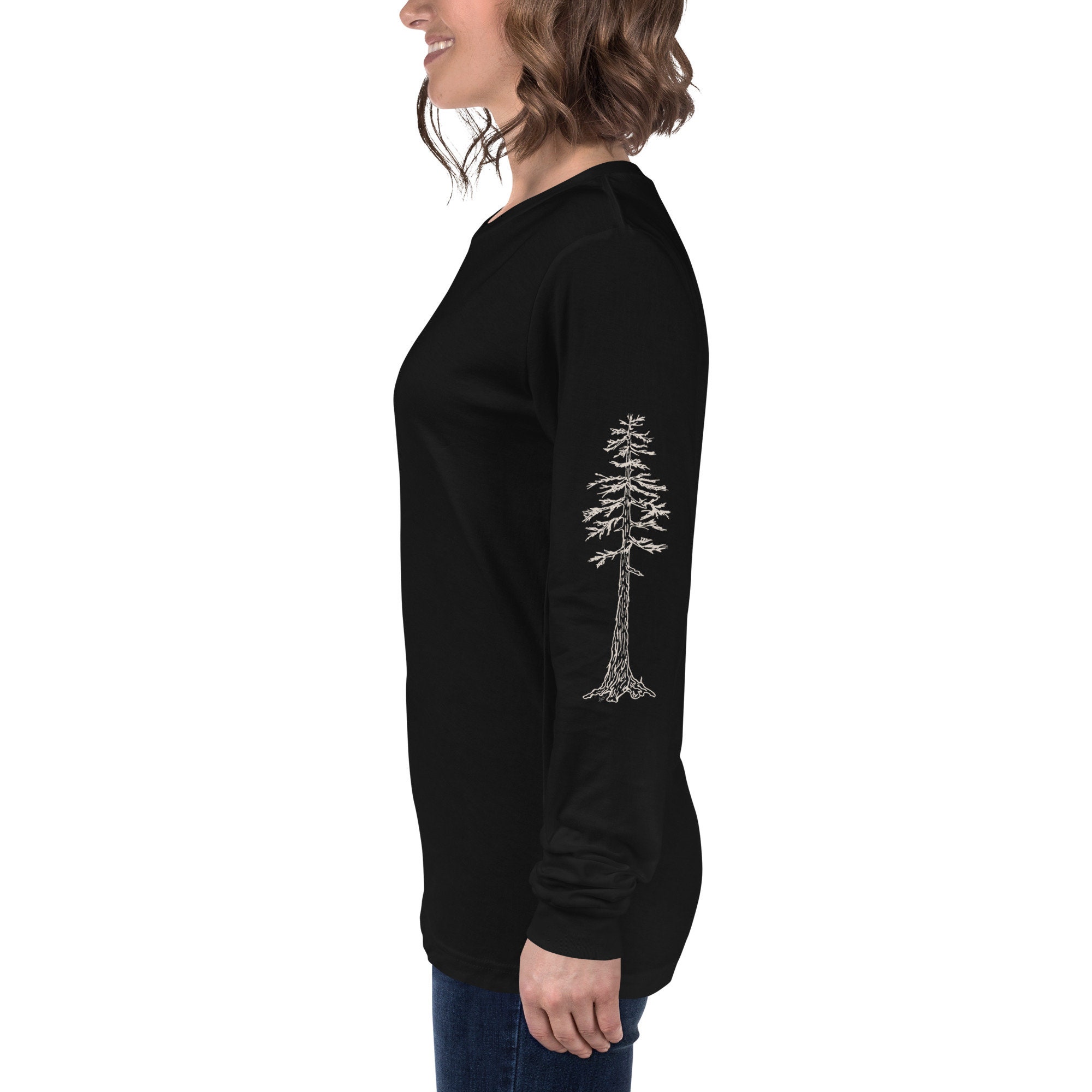 Redwood Tree Long Sleeve Tee - Etsy