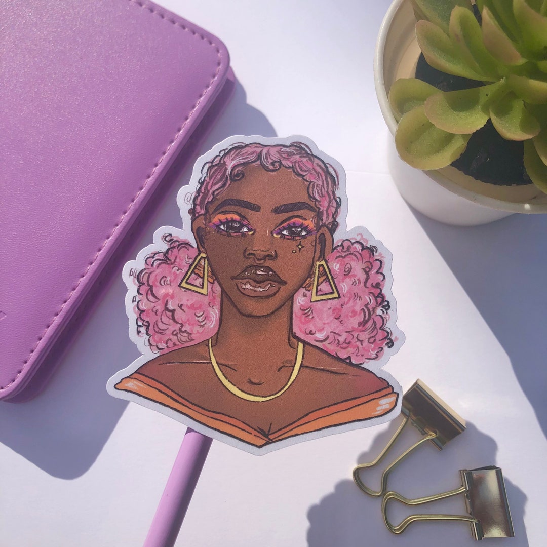 Stickers for Black Women gloss Stickers planner Stickers - Etsy