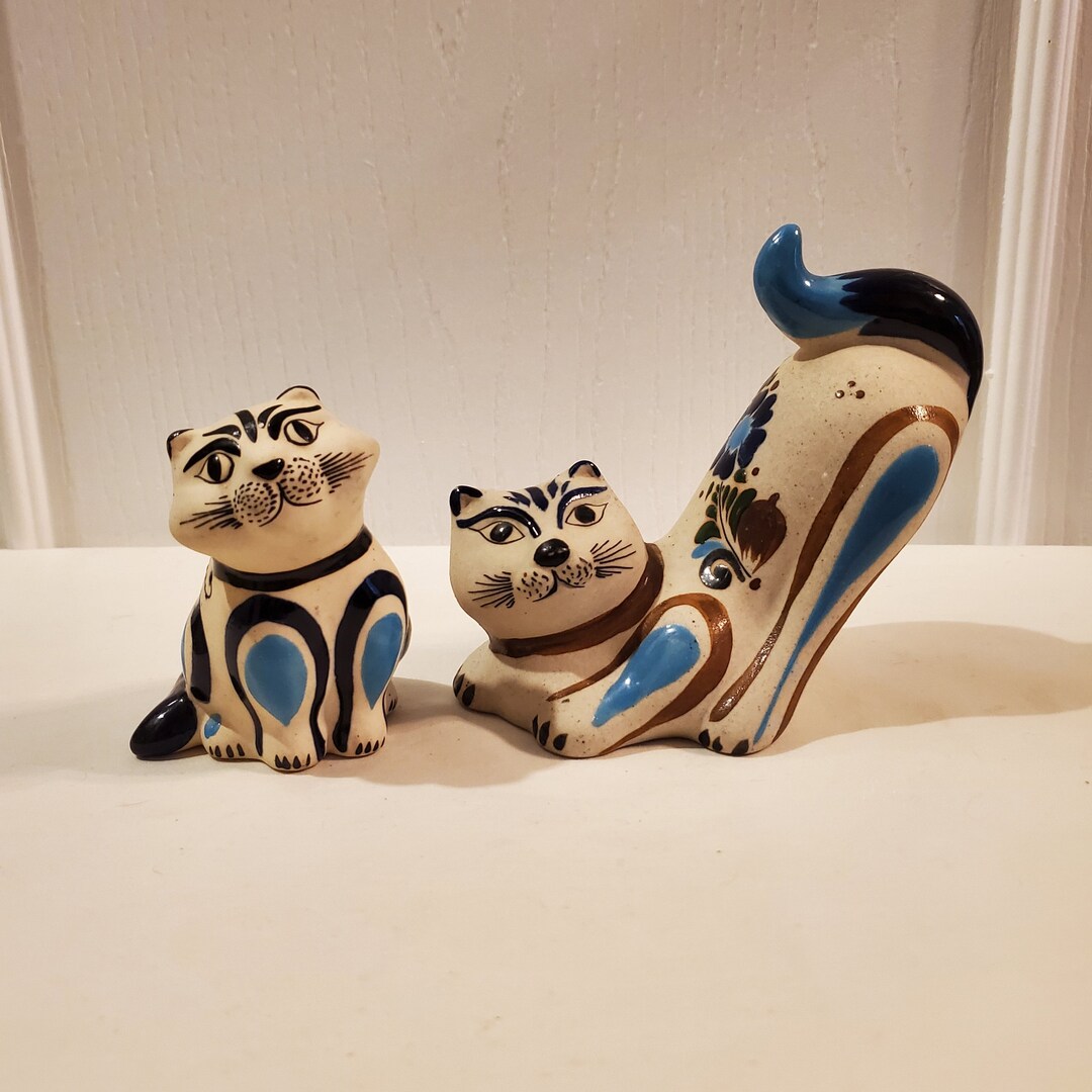 Mexican Pottery Vicman Pair of Cats - Etsy