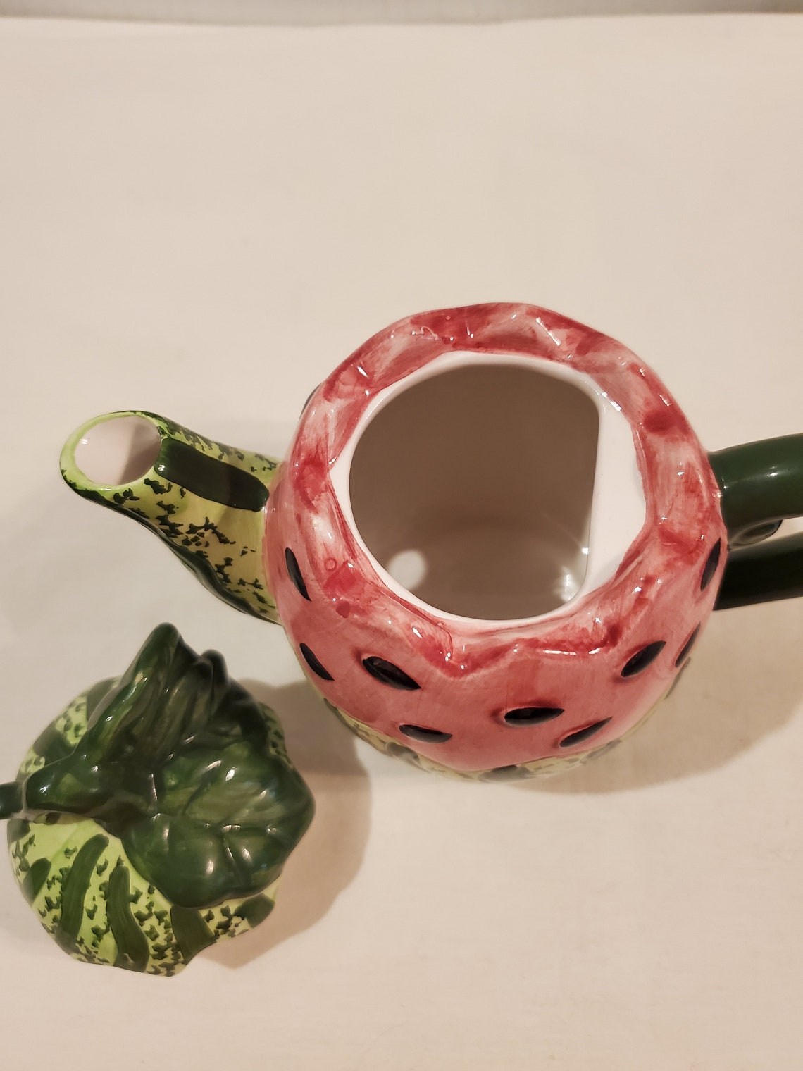Watermelon Teapot by Cracker Barrel 1996 - Etsy UK