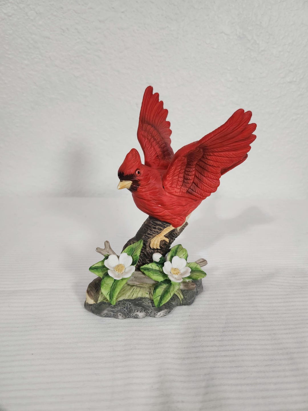 Regency Giftware Red Cardinal Bird on Branch Figurine - 1993 Taiwan - Etsy