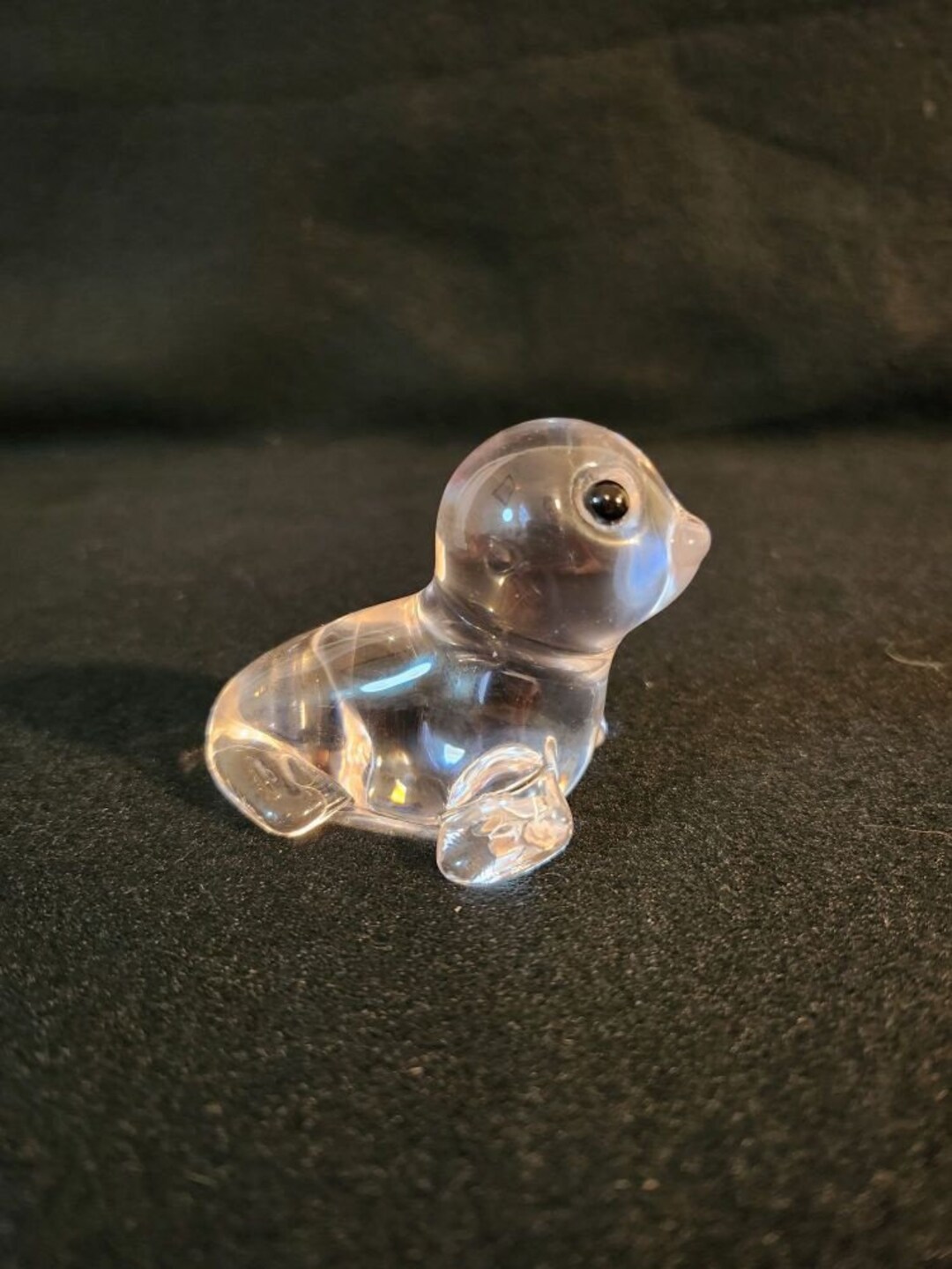 Oneida Hand Cut and Blown Crystal Seal Pup Figurine - Etsy
