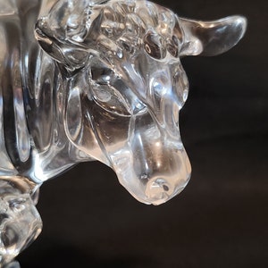 Princess House Wonders of the Wild the Bull Clear Lead Crystal Figurine ...