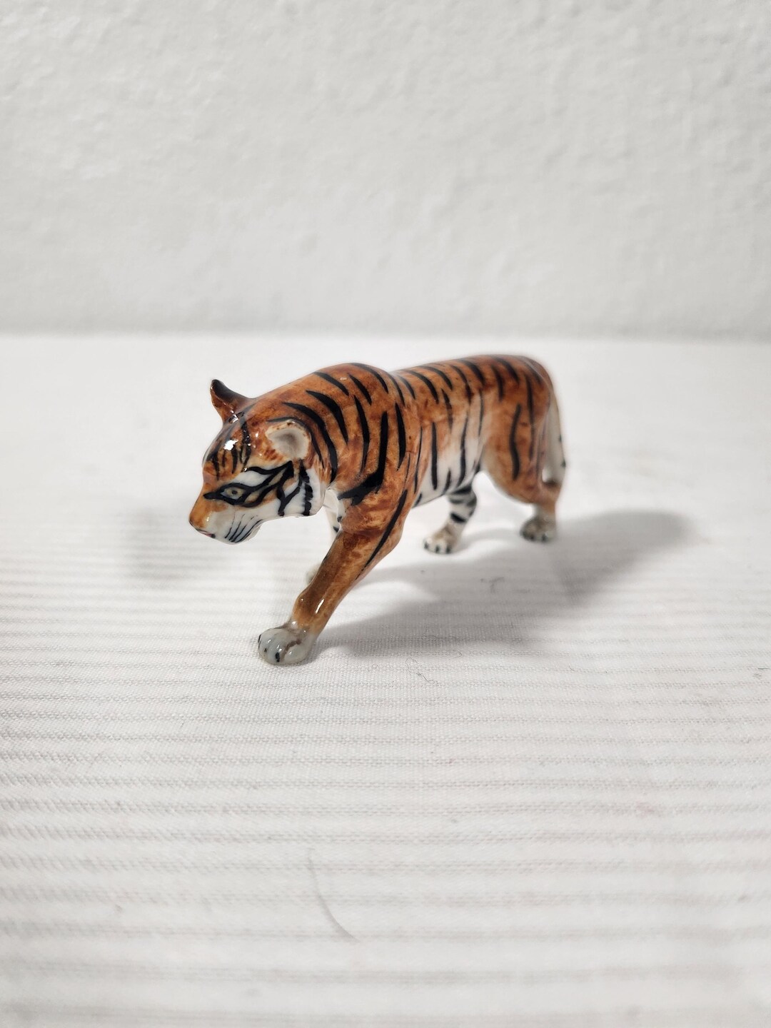 Miniature Ceramic Bengal Tiger Figure - Etsy