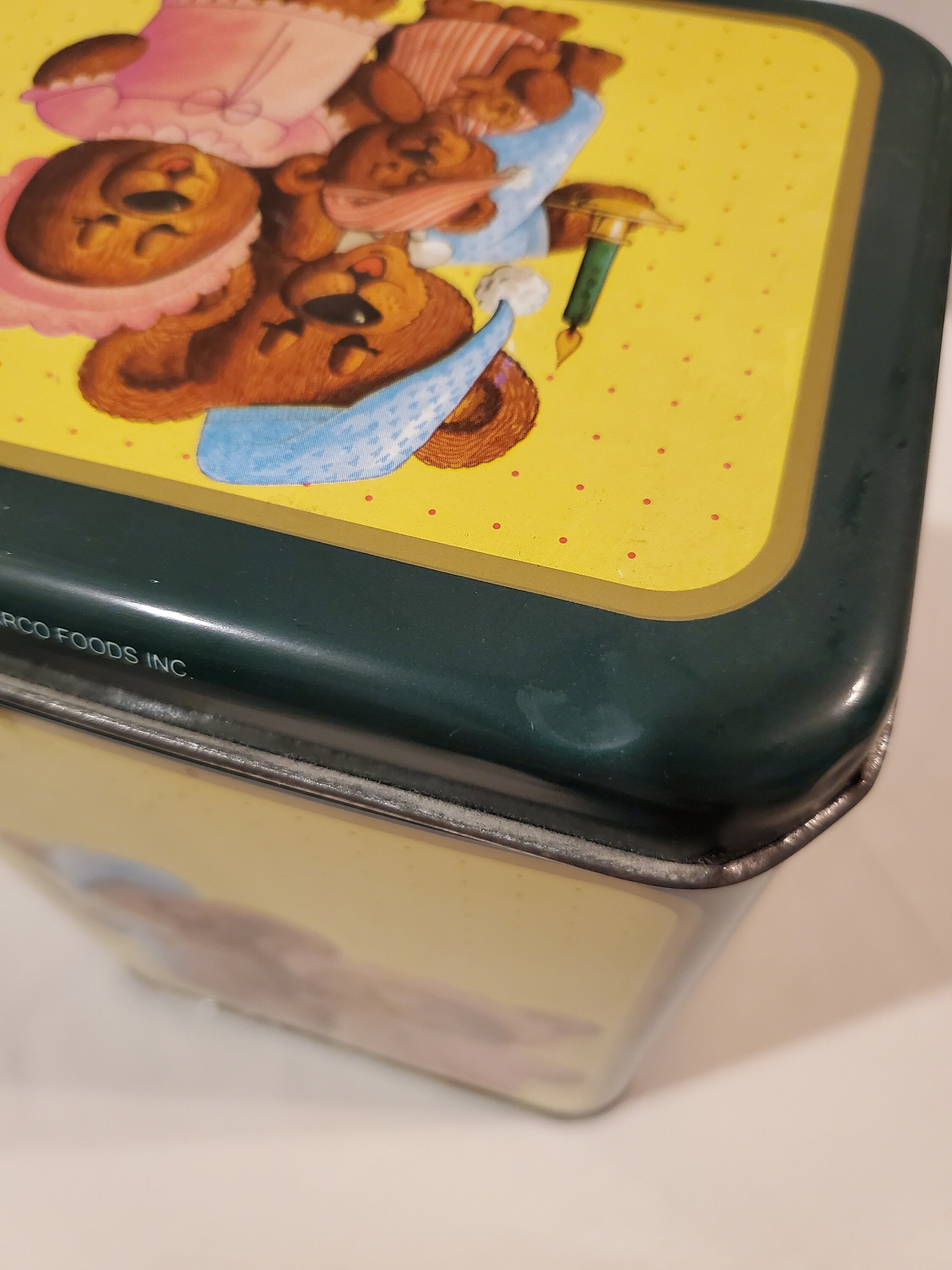 Parco Foods Inc Bedtime Bears Tin 1987 | Etsy
