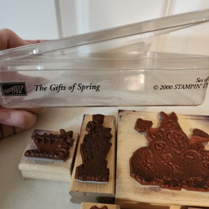 Stampin up Rubber Stamp Set - Gifts of Spring - 2000 - Spring & Easter ...