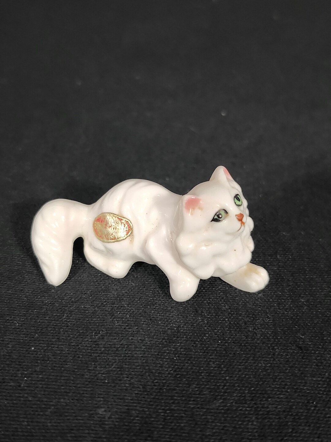Miniature Bone China White Persian Cat Figurine - Etsy