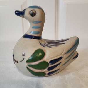 Mexican Pottery Folk Art Duck Figurine - Etsy