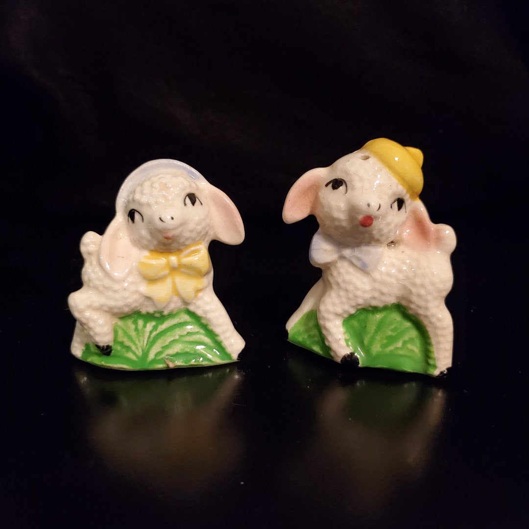 Lamb or Sheep Salt and Pepper Shakers - Etsy