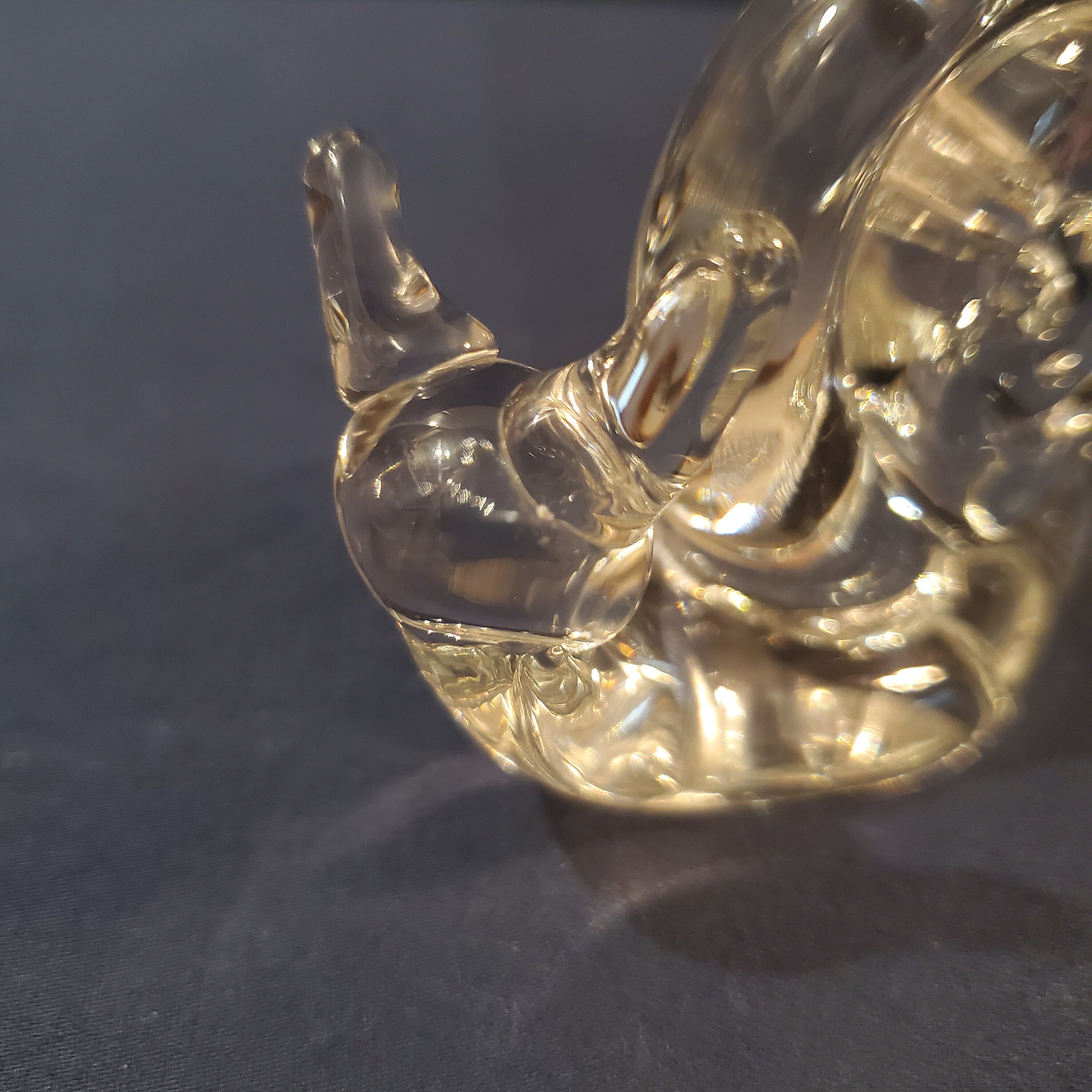 Clear Glass Snail Paperweight Art Glass - Etsy