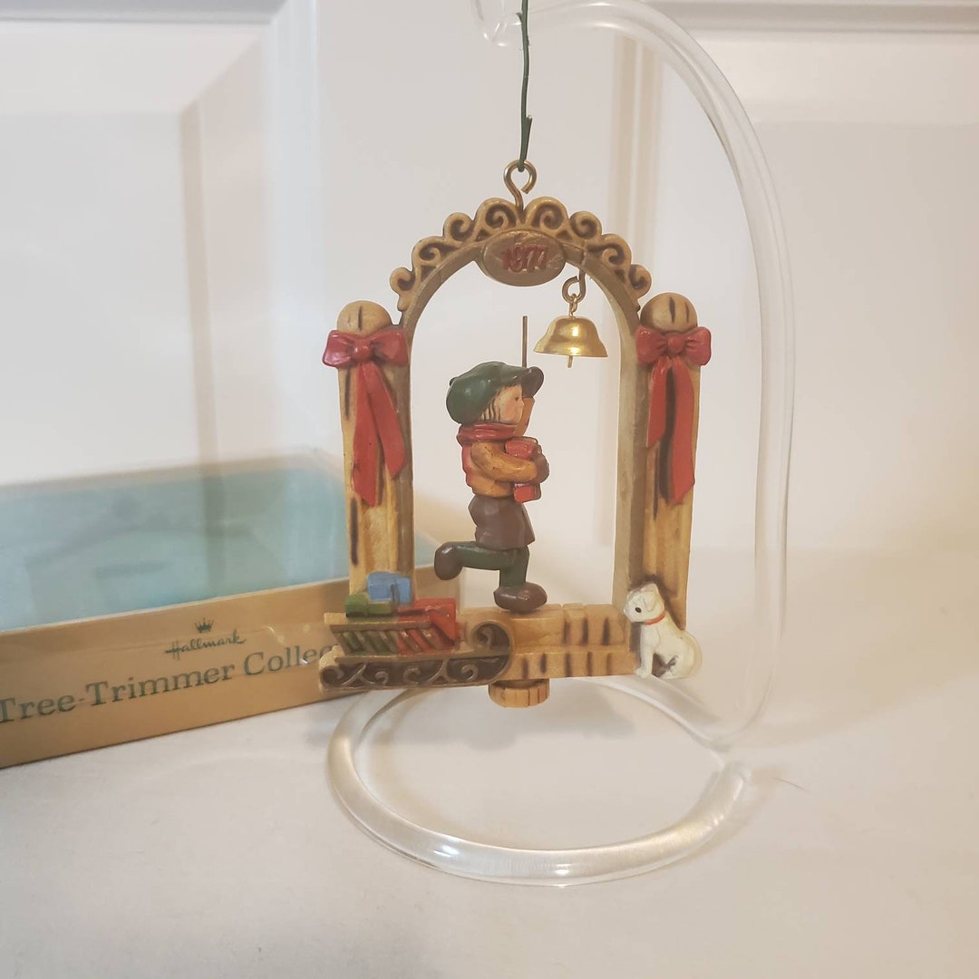 Hallmark Tree Trimmer Collection 1977 Bell Ringer - Boy and Dog - Etsy