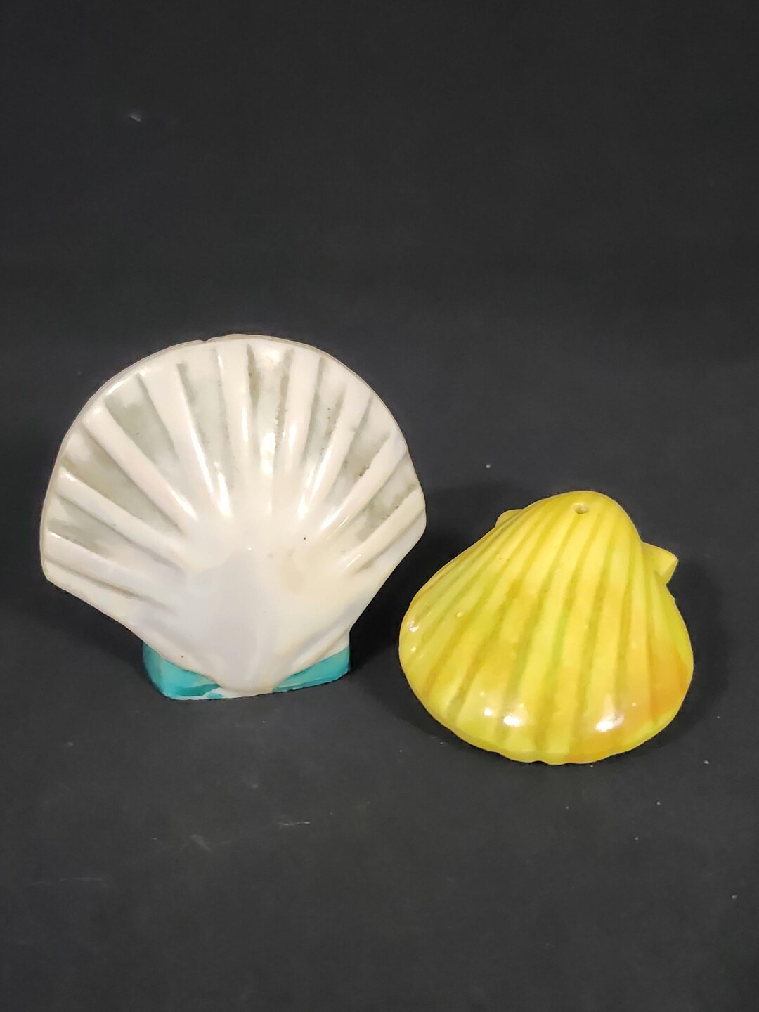 Sea Shell Clam Shell Salt and Pepper Shakers - Etsy