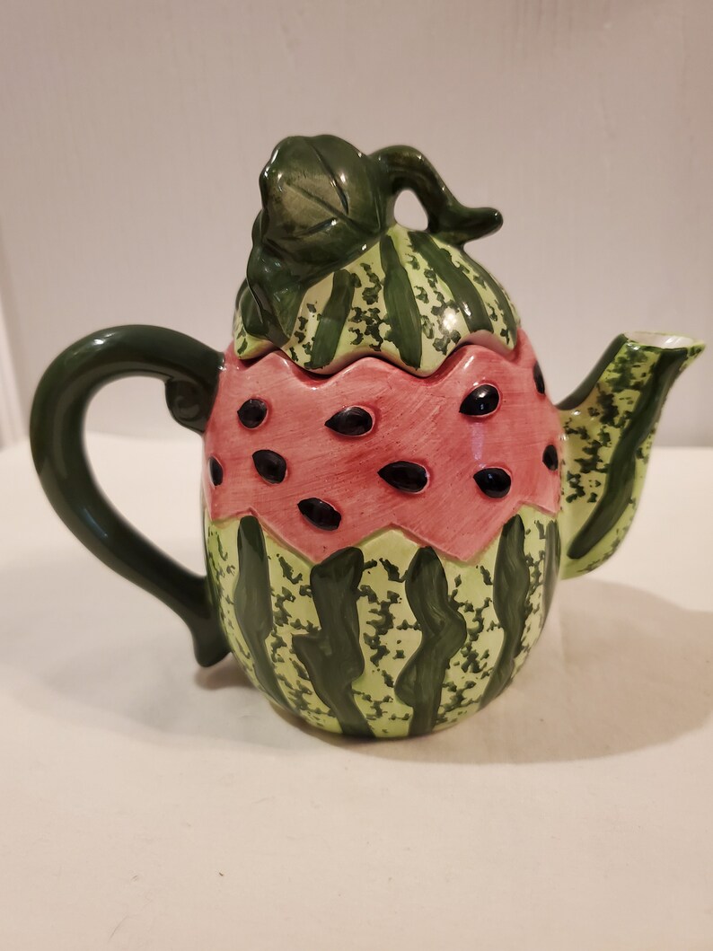 Watermelon Teapot by Cracker Barrel 1996 | Etsy