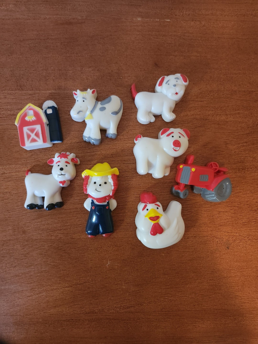 Farm or Country Themed Magnets - Set of 8 Animals, Farmer, Buildings - Etsy