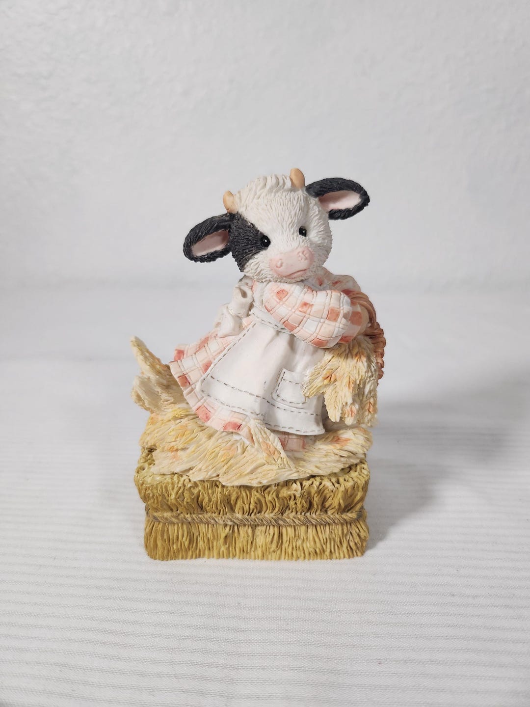 Mary's Moo Moos - "outstanding in Your Own Field" With Hay Bale Stand ...