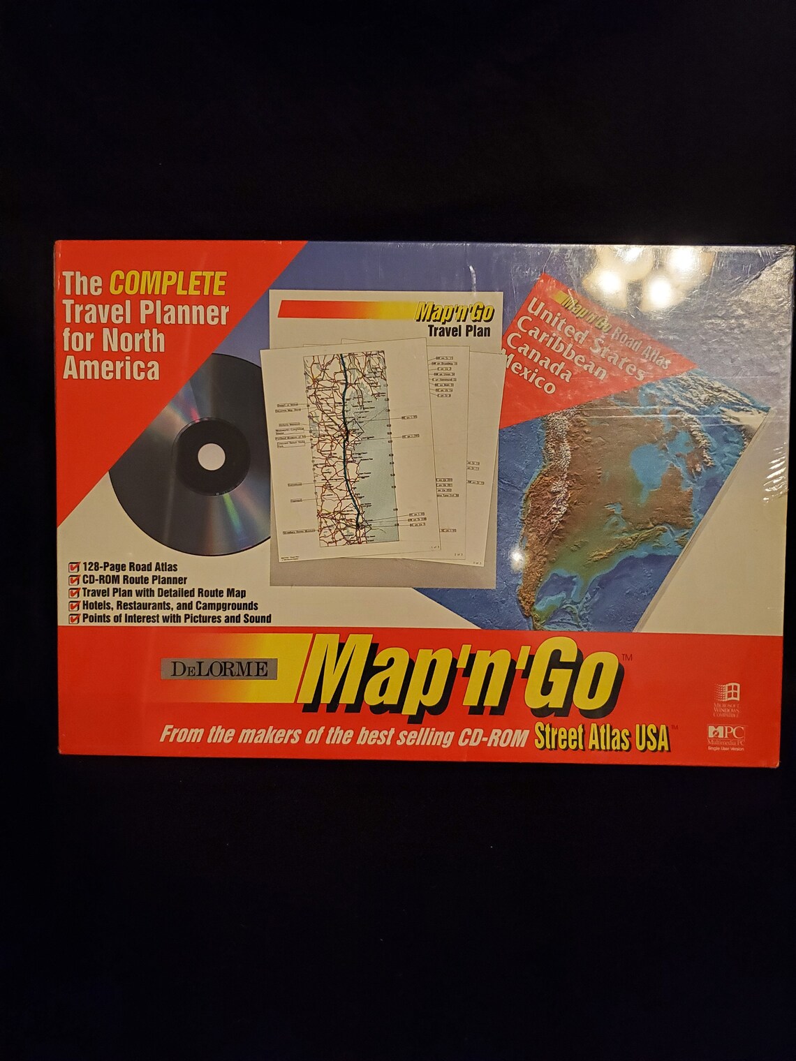 DeLorme Map N Go Complete Travel Planner for North America | Etsy